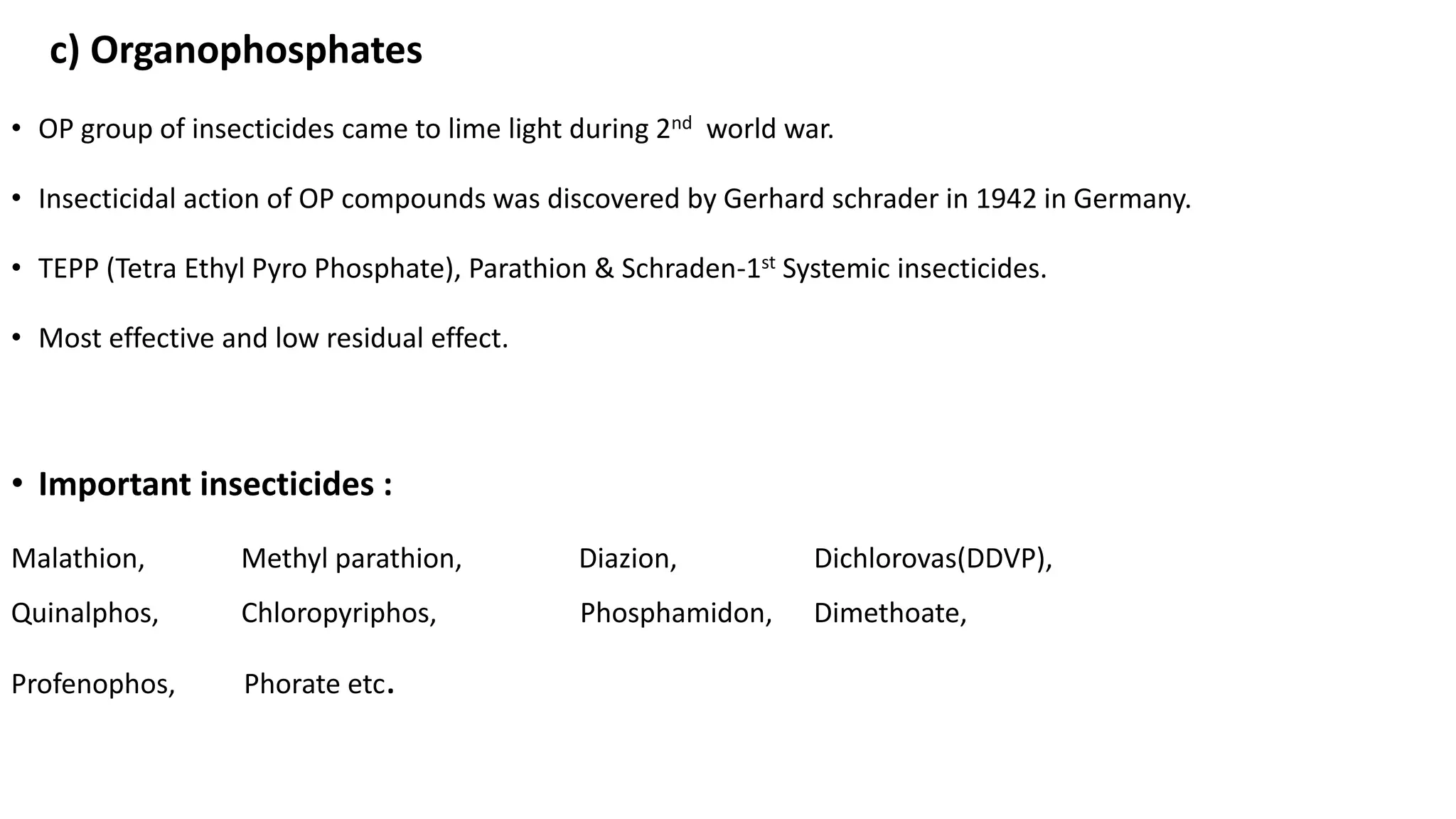 Classification of insecticides based on chemical nature | PPTX