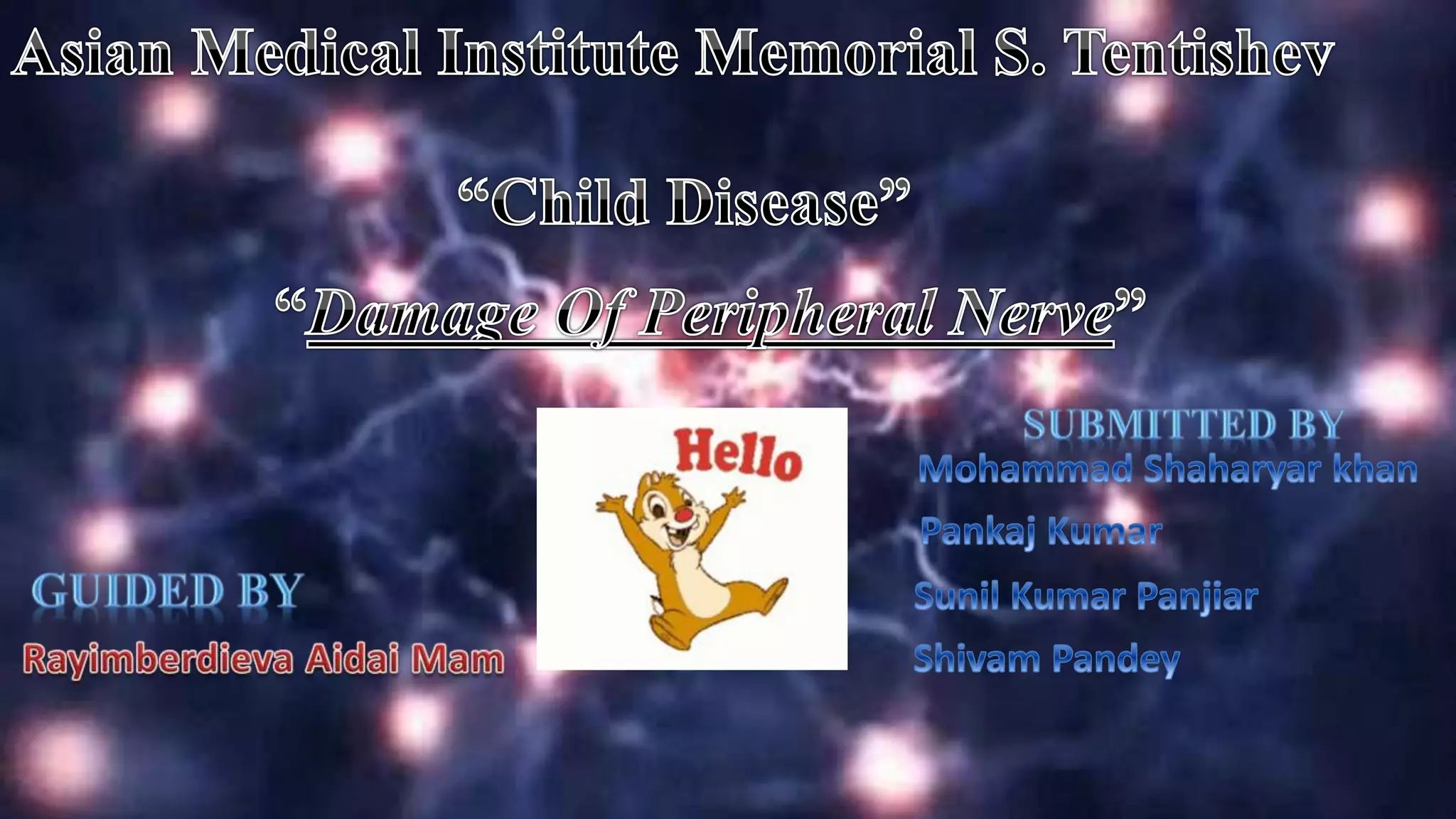 Damage Of Peripheral Nerve | PPTX