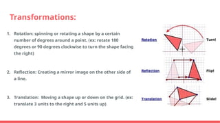 transformations- movement and location for grade 4 or 5 classs | PPTX