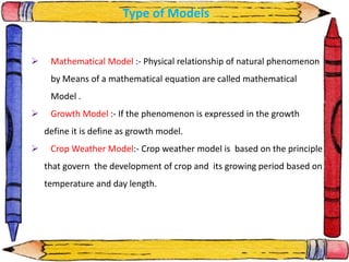 CROP WEATHER MODELING | PPTX