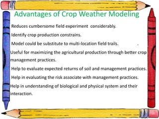 CROP WEATHER MODELING | PPTX