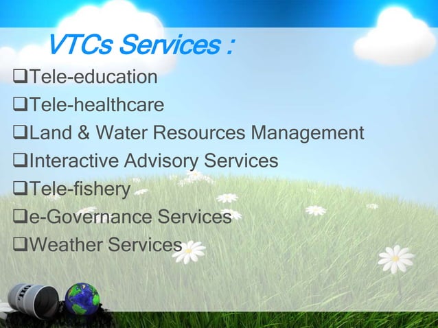 Village knowledge Centre & Village Resource Centres | PPTX | Technology & Computing