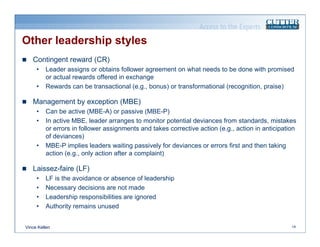 Transformational Leadership | PPT