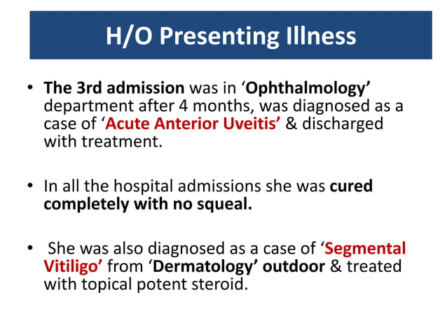 Vogt Koyanagi Harada Syndrome (VKH) | PPTX | Eye and Vision Conditions ...