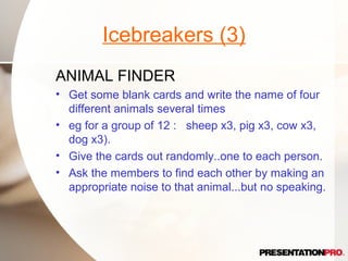 Group games and activities | PPT