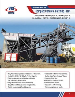 vishawkarmaindustries-CONCRETE BATCHING PLANT-Brochure.pdf | Manufacturing Industry | Industries