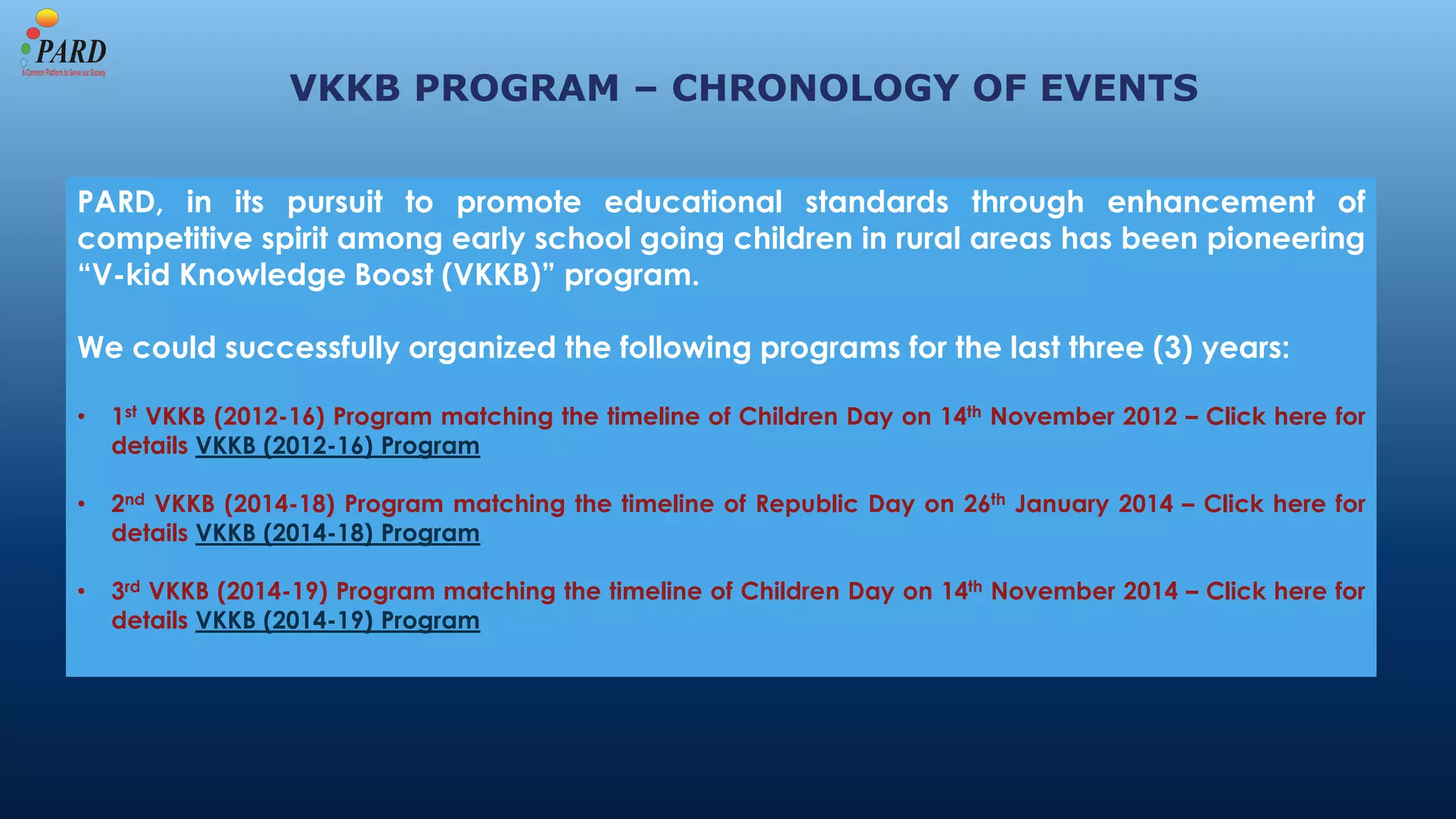 V-Kid Knowledge Boost (VKKB) Program Highlights | PPTX | Primary ...