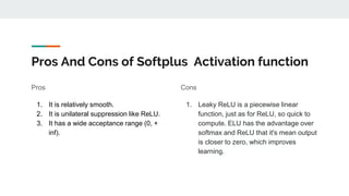 Activation functions | PPTX