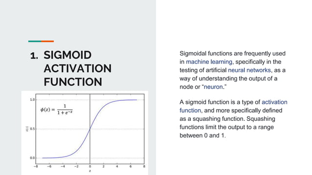Activation functions | PPTX | Technology & Computing