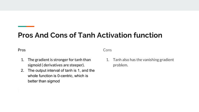 Activation functions | PPTX | Technology & Computing