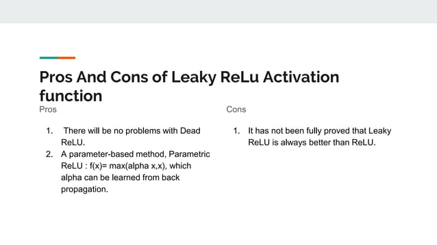 Activation functions | PPTX | Technology & Computing