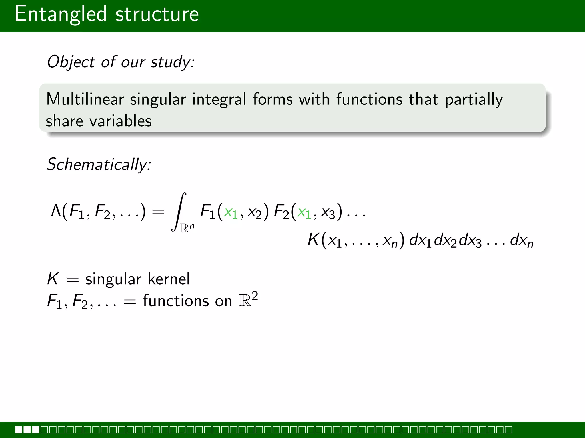 Multilinear Singular Integrals With Entangled Structure Ppt