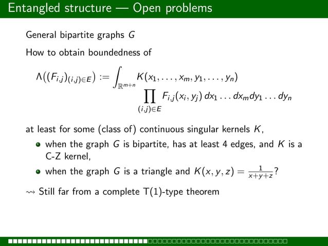 Multilinear Singular Integrals With Entangled Structure Ppt