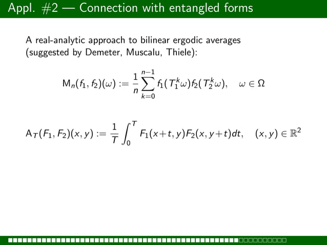 Multilinear Singular Integrals With Entangled Structure Ppt