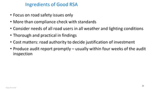 Road Safety Audit Approach as per IRC code | PPTX