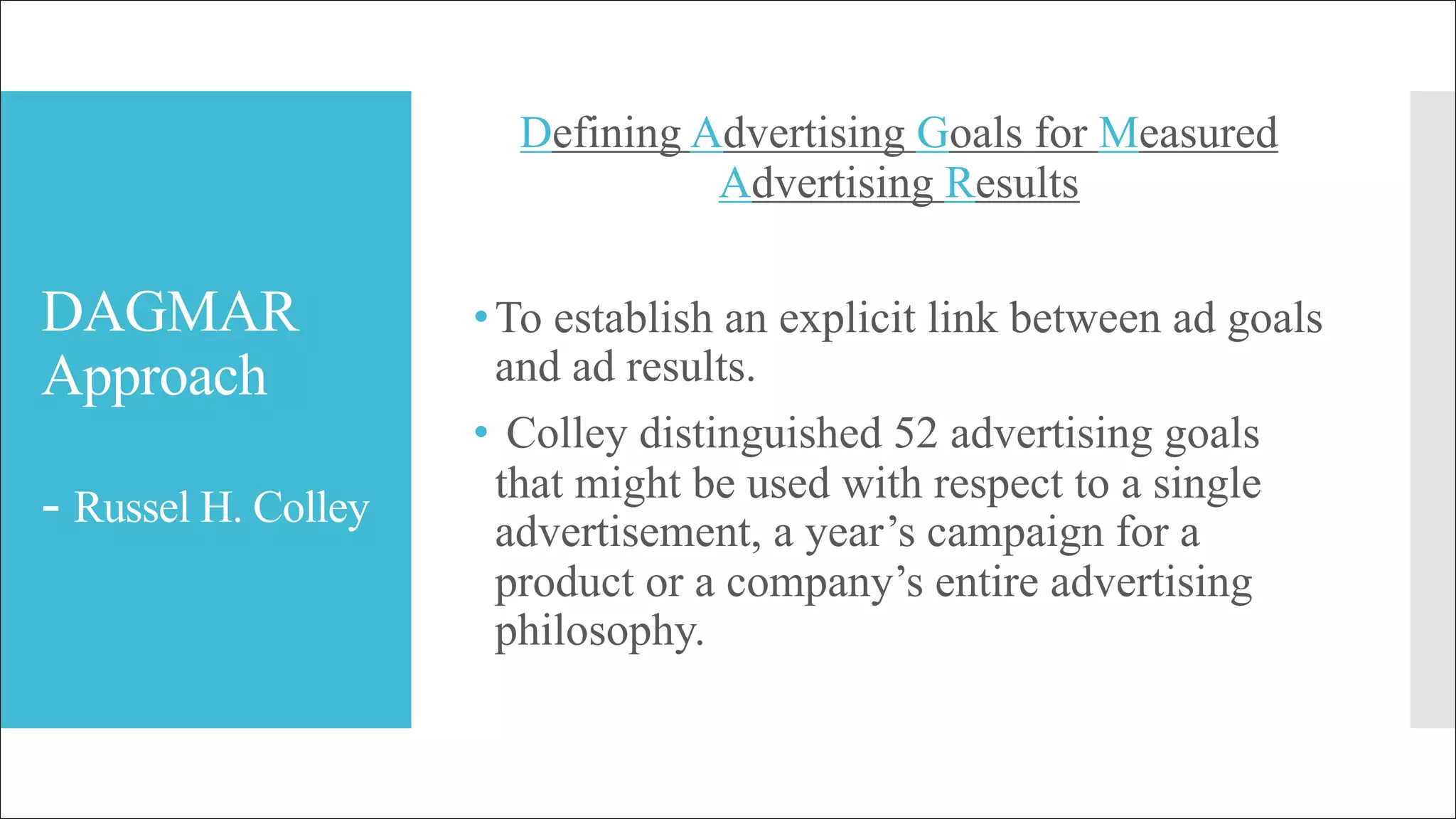 Communication model in advertising | trim formula | DAGMAR | hierarchy ...