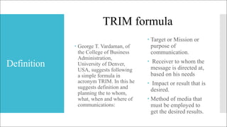 Communication model in advertising | trim formula | DAGMAR | hierarchy ...