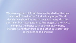 Our group splitting up | PPT