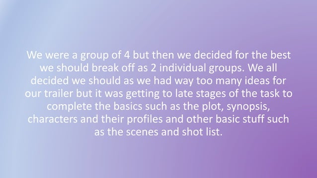 Our group splitting up | PPT