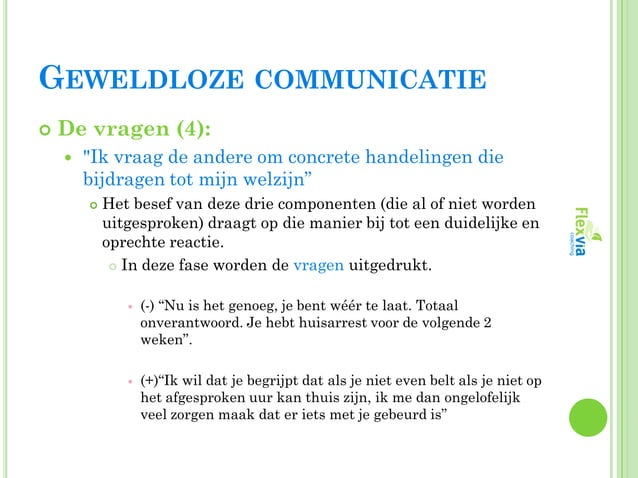 Vkw Conflicthantering Geweldloze Communicatie 20091202 | PPT
