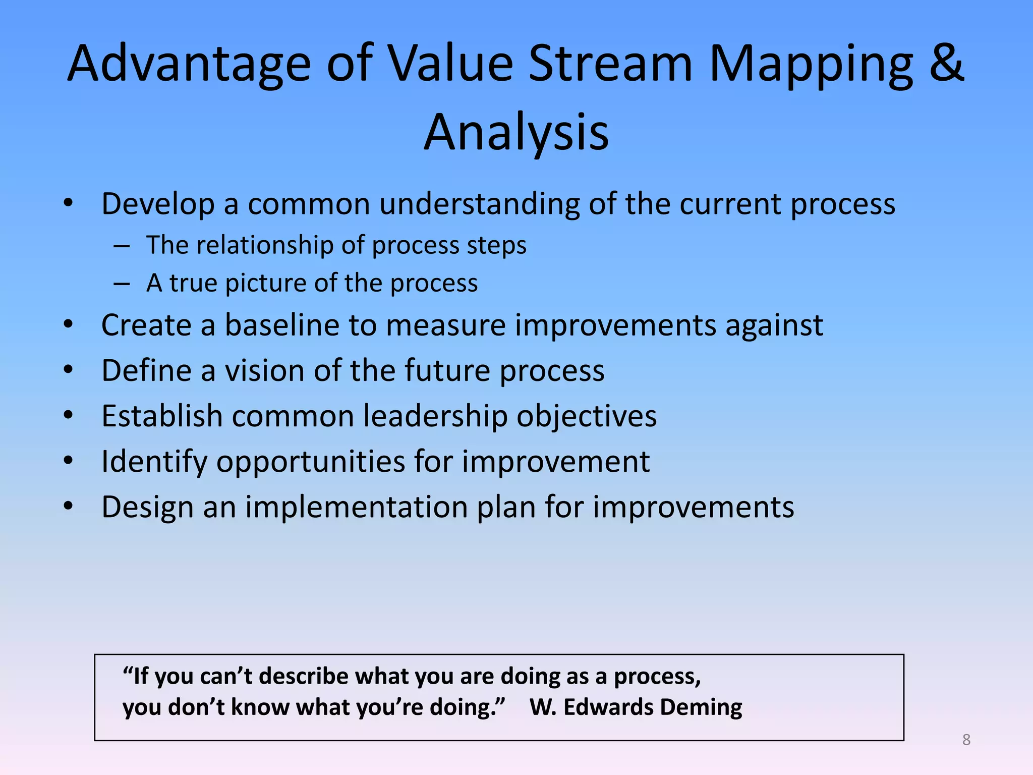 value stream mapping | PPTX