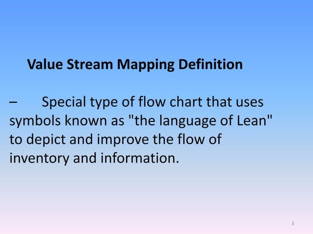 value stream mapping | PPTX