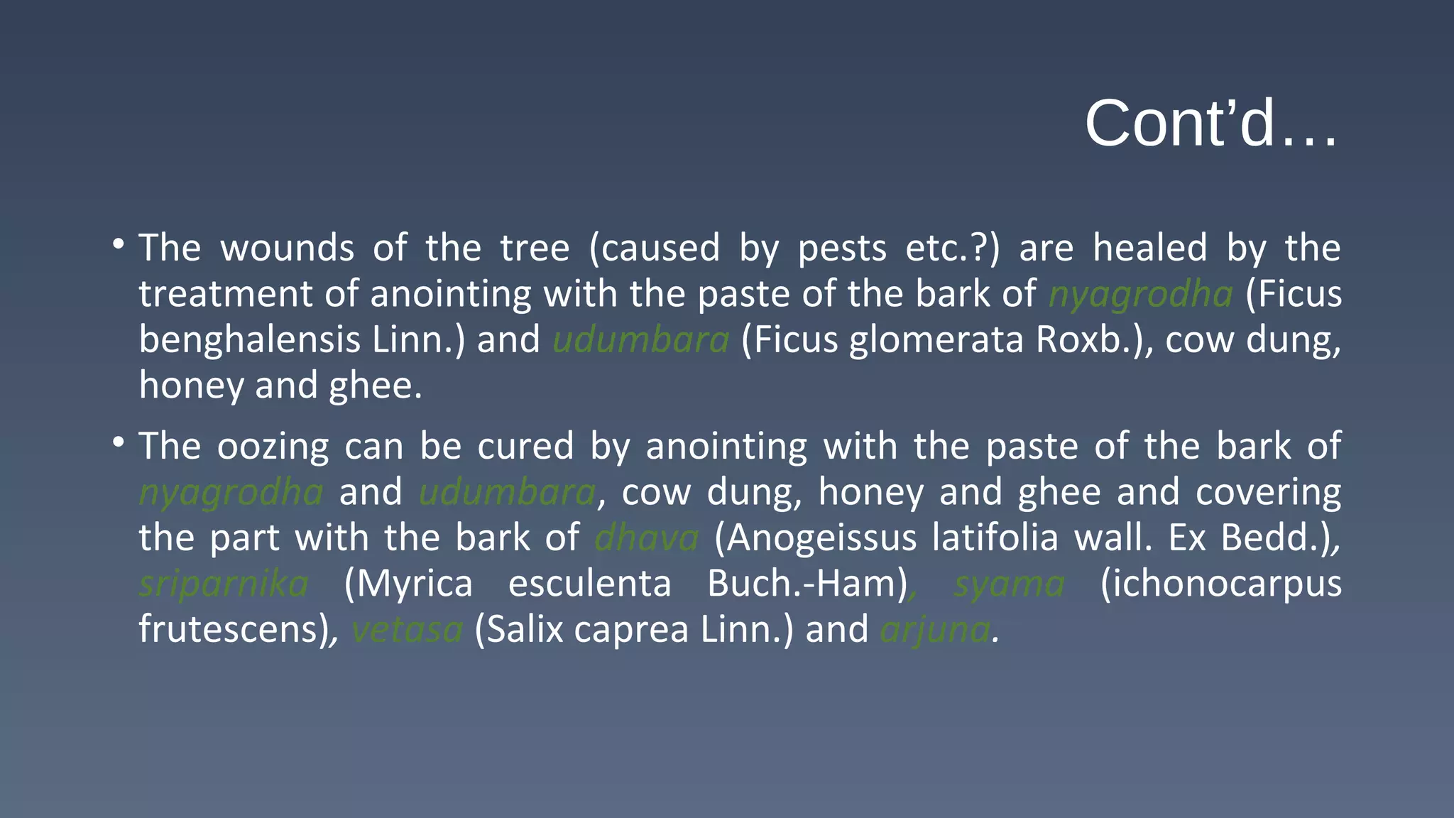 Vrikshayurveda | PPT