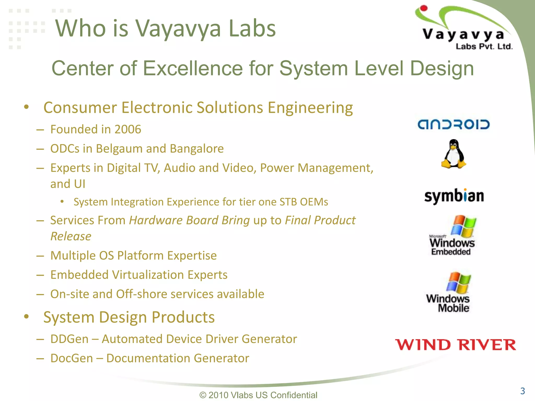 Vayavya Labs Corporate Overview | PPTX
