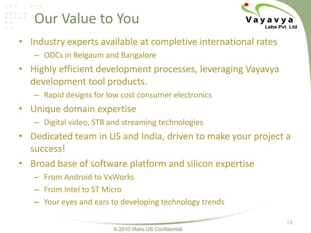 Vayavya Labs Corporate Overview | PPTX
