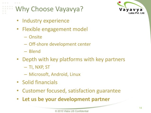Vayavya Labs Corporate Overview | PPTX