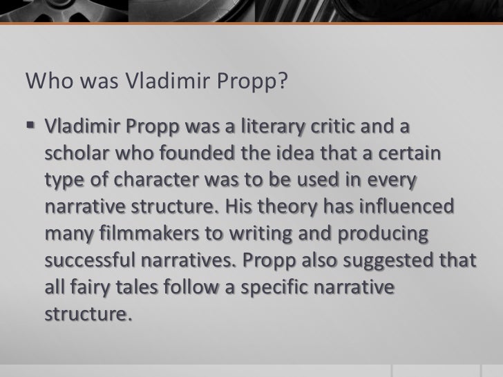 Vladimir propp – Advanced Portfolio