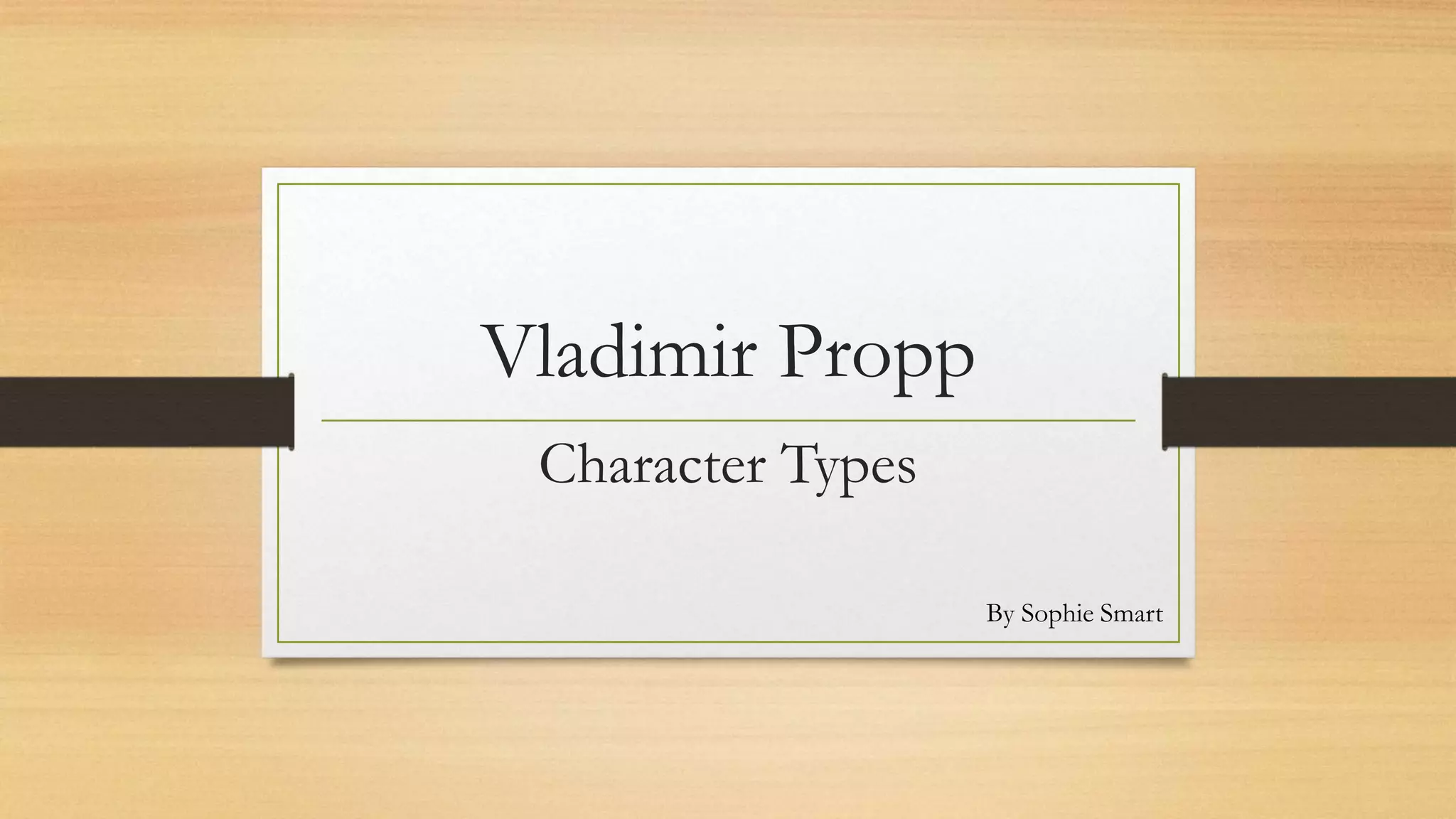 Vladimir Propp | PPTX