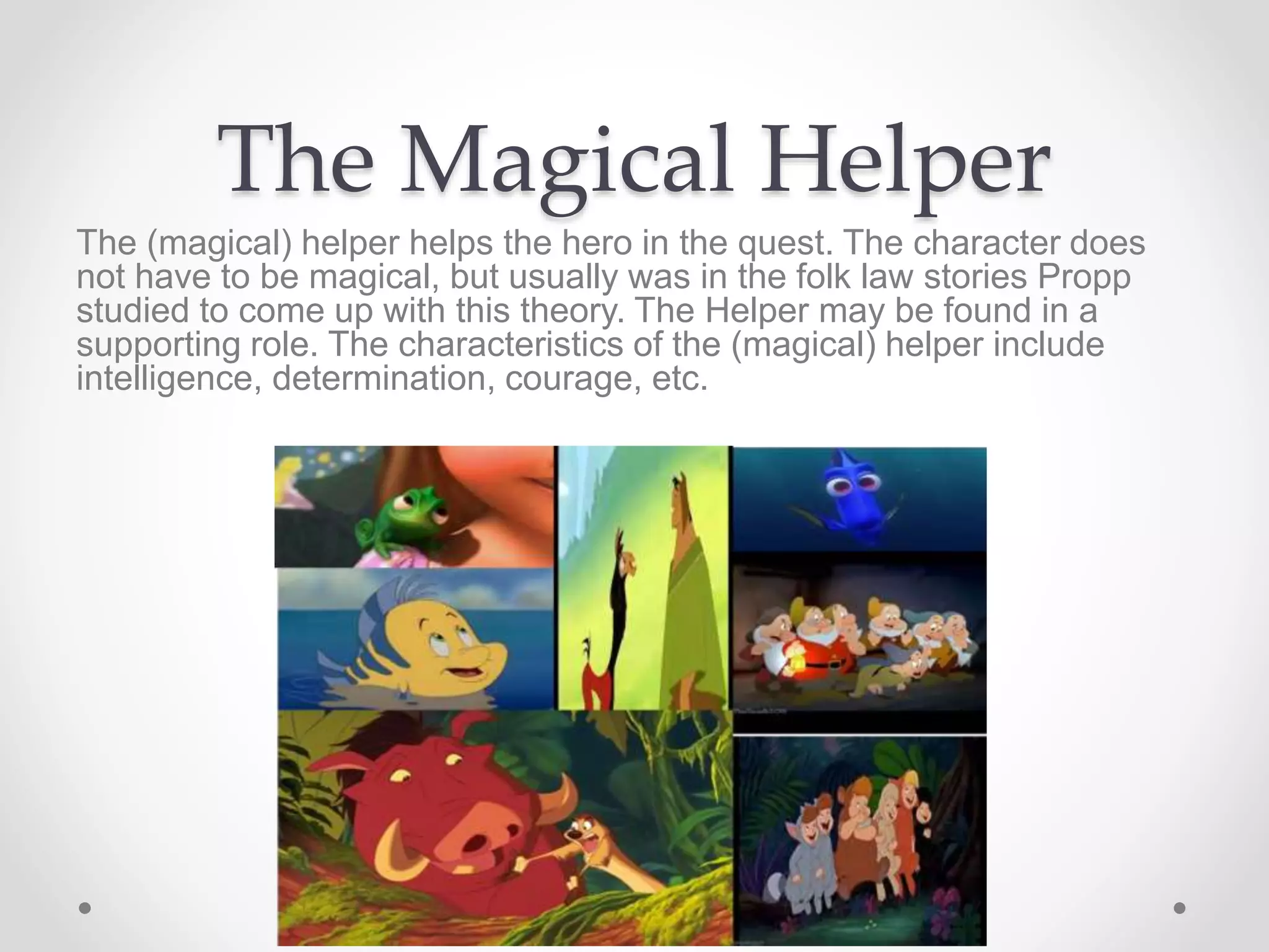 VladimiVladimir Propp's 7 Character Types and Their Relation to Our ...