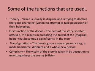 Vladimir propps theory | PPT