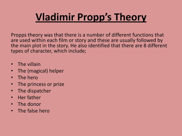 Vladimir propps theory | PPT