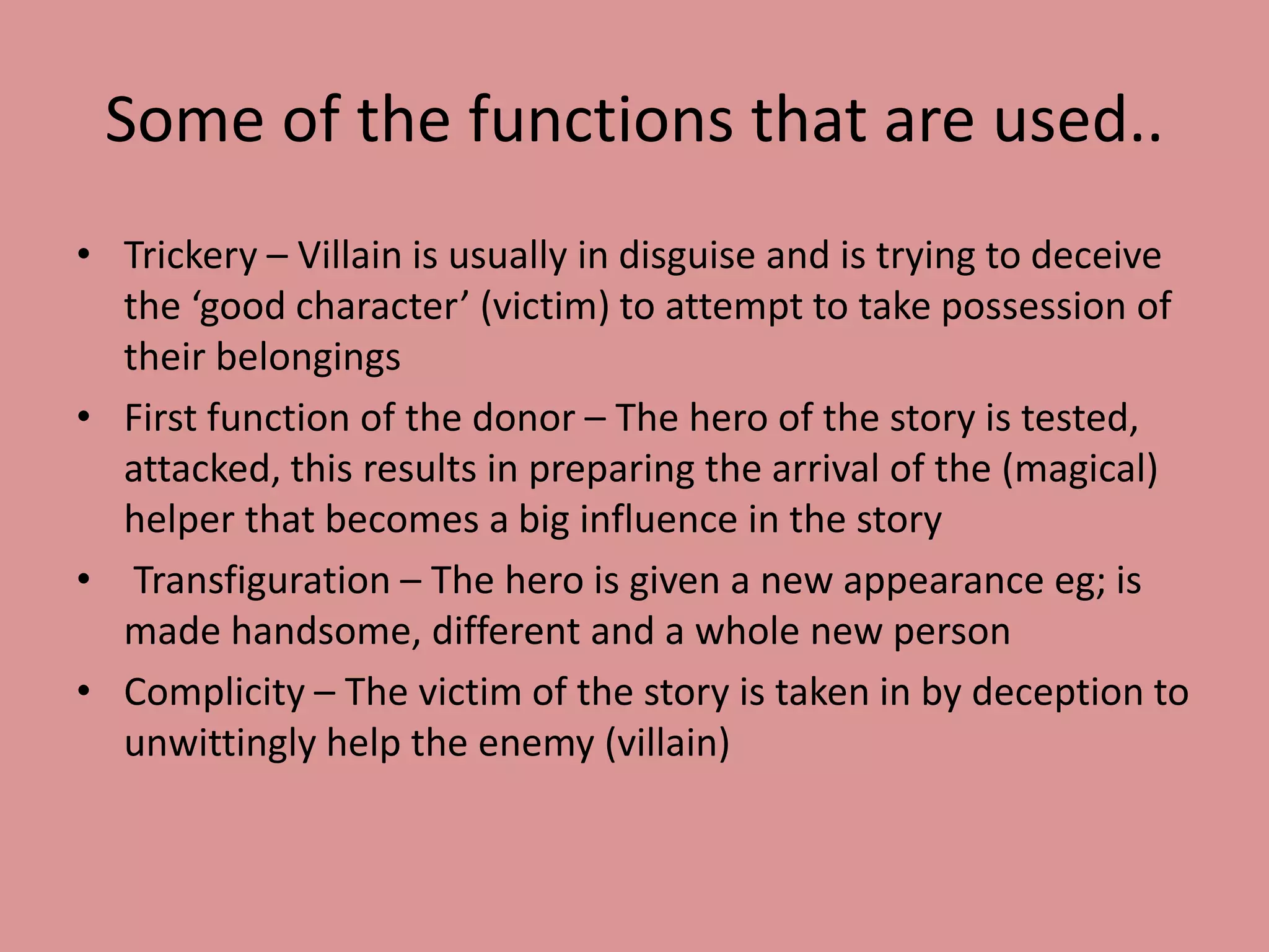 Vladimir Propp's Theory | PPT