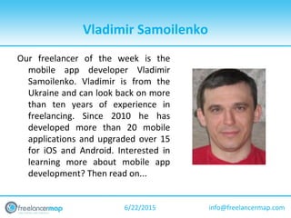Vladimir Samoilenko - Mobile Application Seveloper | PDF