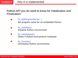 Vladimir Ulogov - Beyond the Loadable Module | PPT