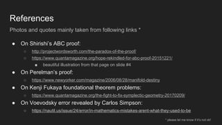 In memoriam - Vladimir Voevodsky | PPT