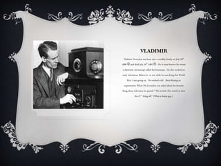 Vladimir zworykin | PPT