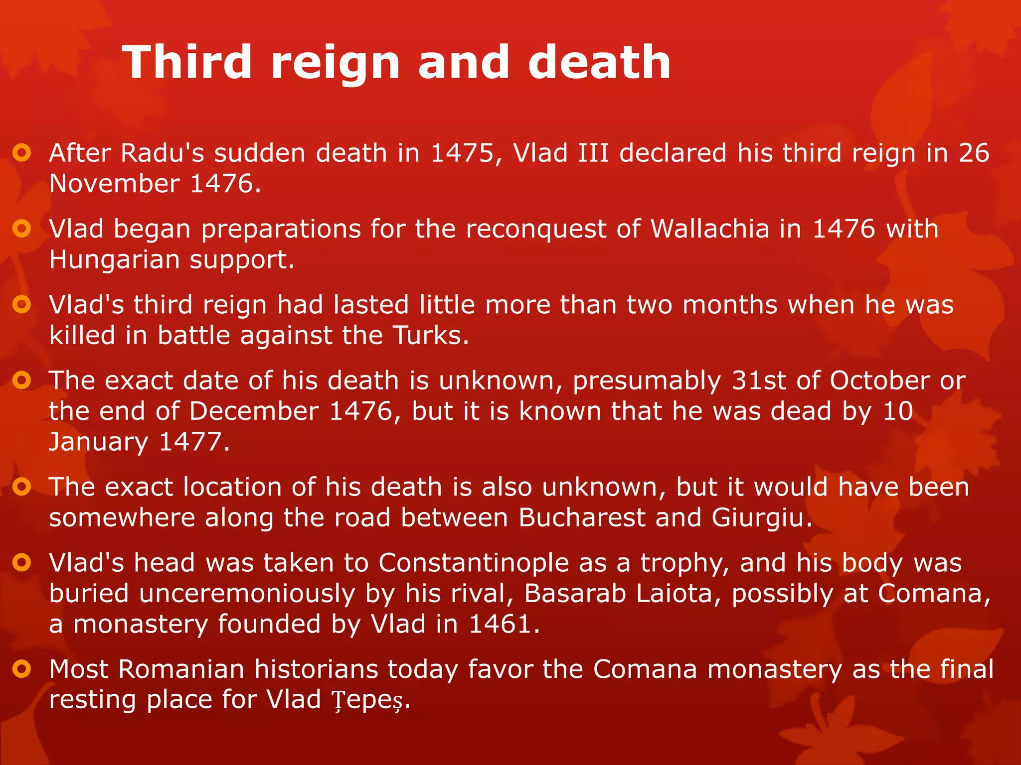 Vlad, the impaler | PPTX