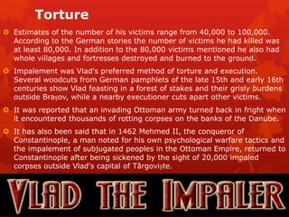 Vlad, the impaler | PPTX