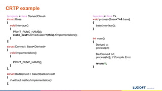 Vladymyr Bahrii Understanding polymorphism in C++ 16.11.17