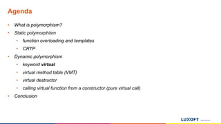 Vladymyr Bahrii Understanding polymorphism in C++ 16.11.17