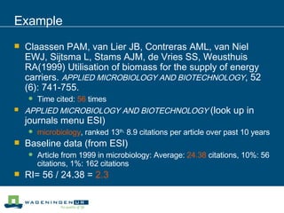 citation analysis vlag | PPT