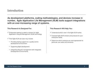 Agile ALM Tool Comparison | PDF