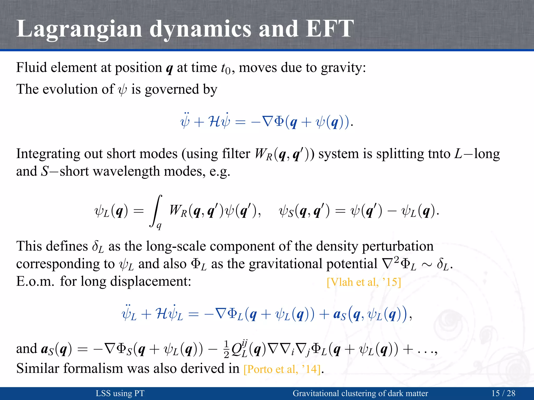 Zvonimir Vlah "Lagrangian perturbation theory for large scale structure formation" | PPT