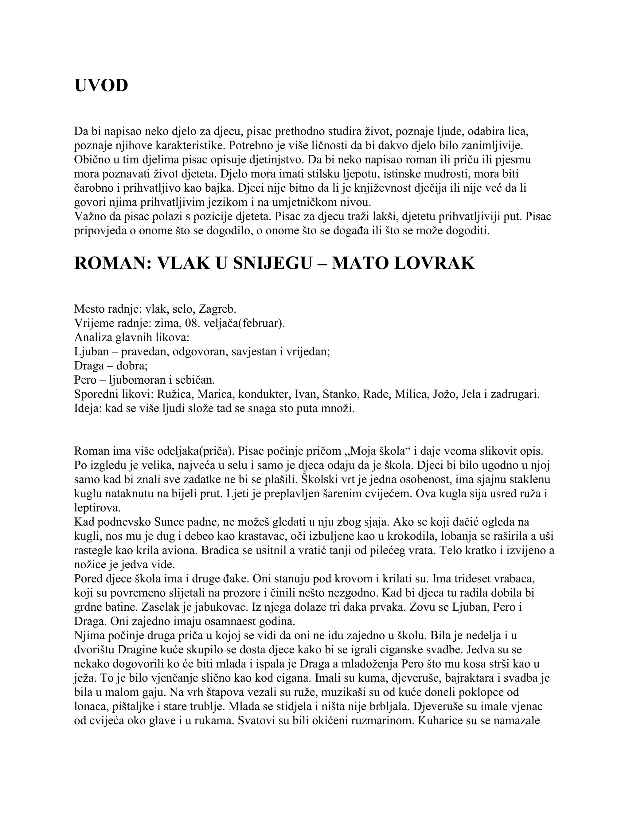 Vlak u snijegu | DOCX