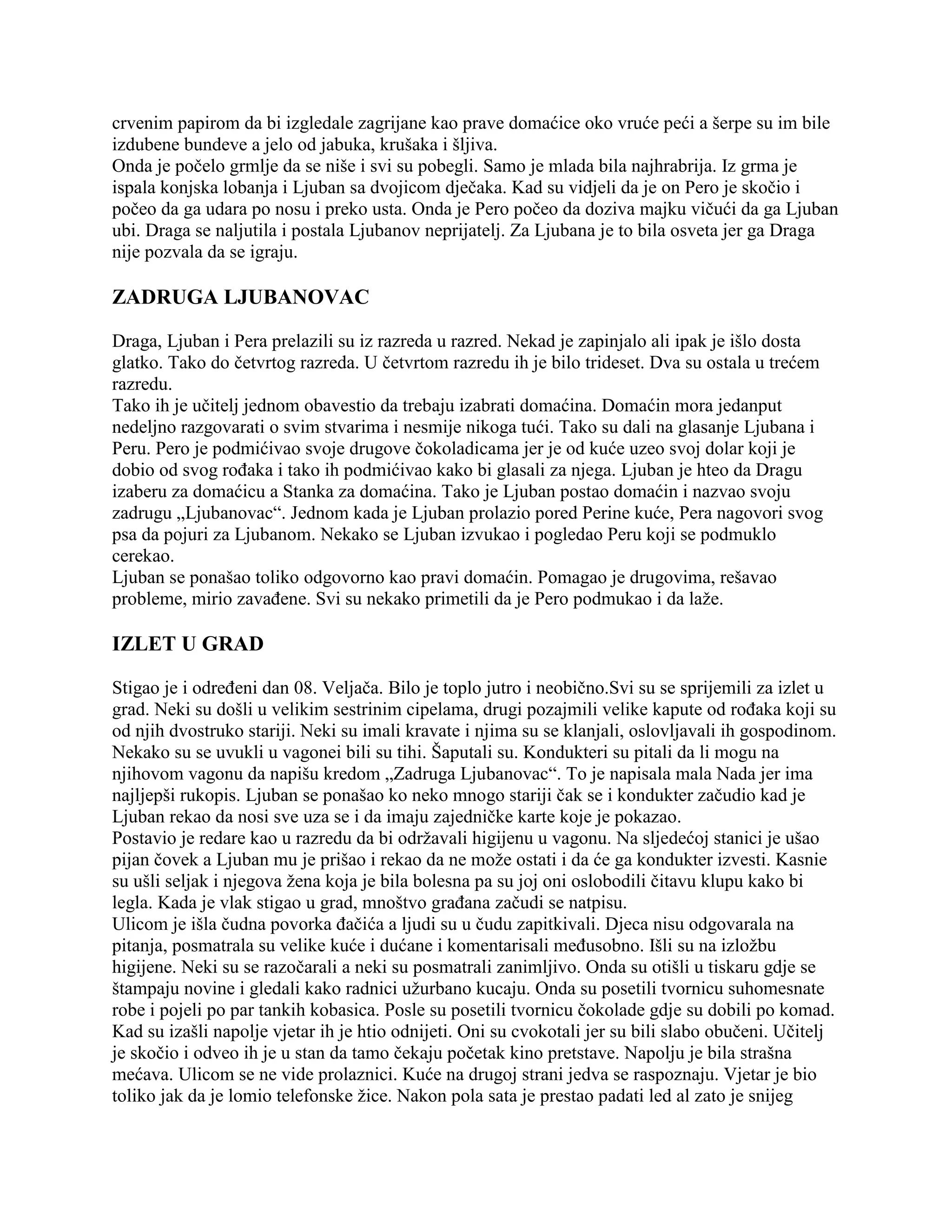 Vlak u snijegu | DOCX