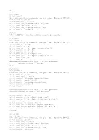 Vlan codigo de programacion | TXT